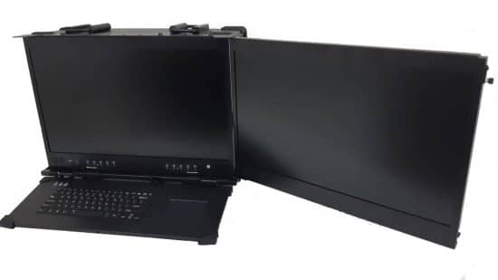 Dual Screen Transportable Workstation – Cots